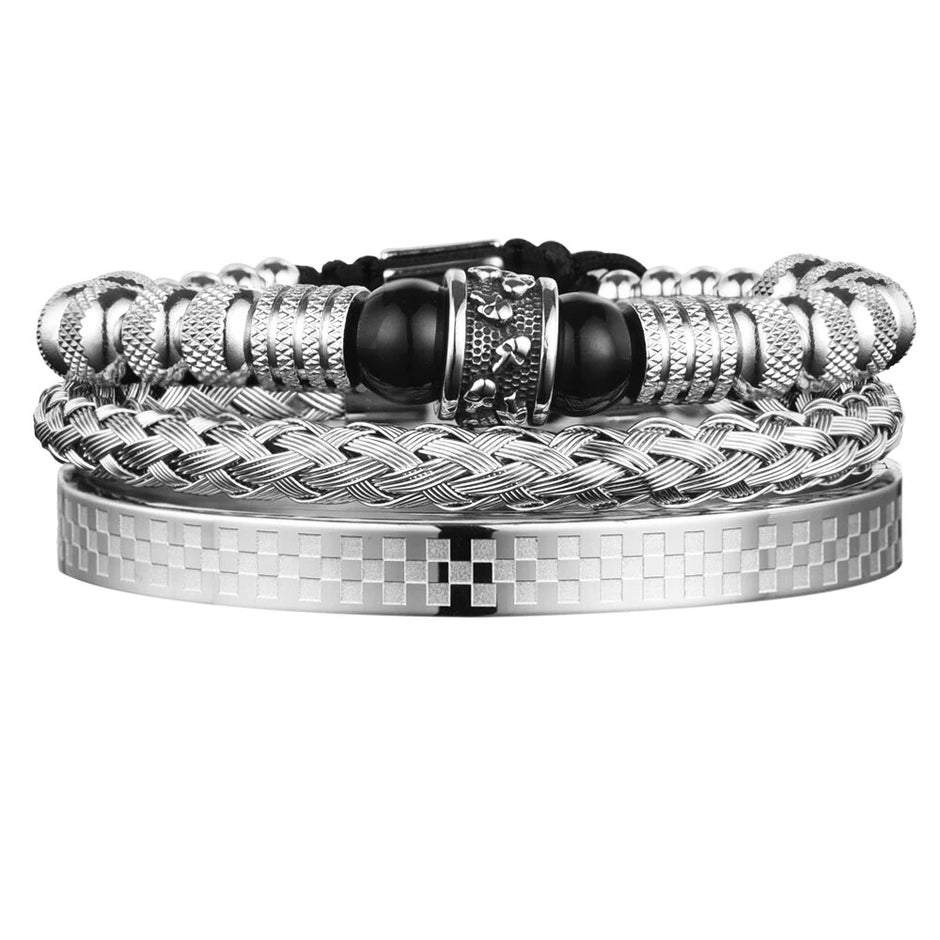 Men's Luxury Bracelet Stacks – Armoured Elegance | Bold & Refined Designs