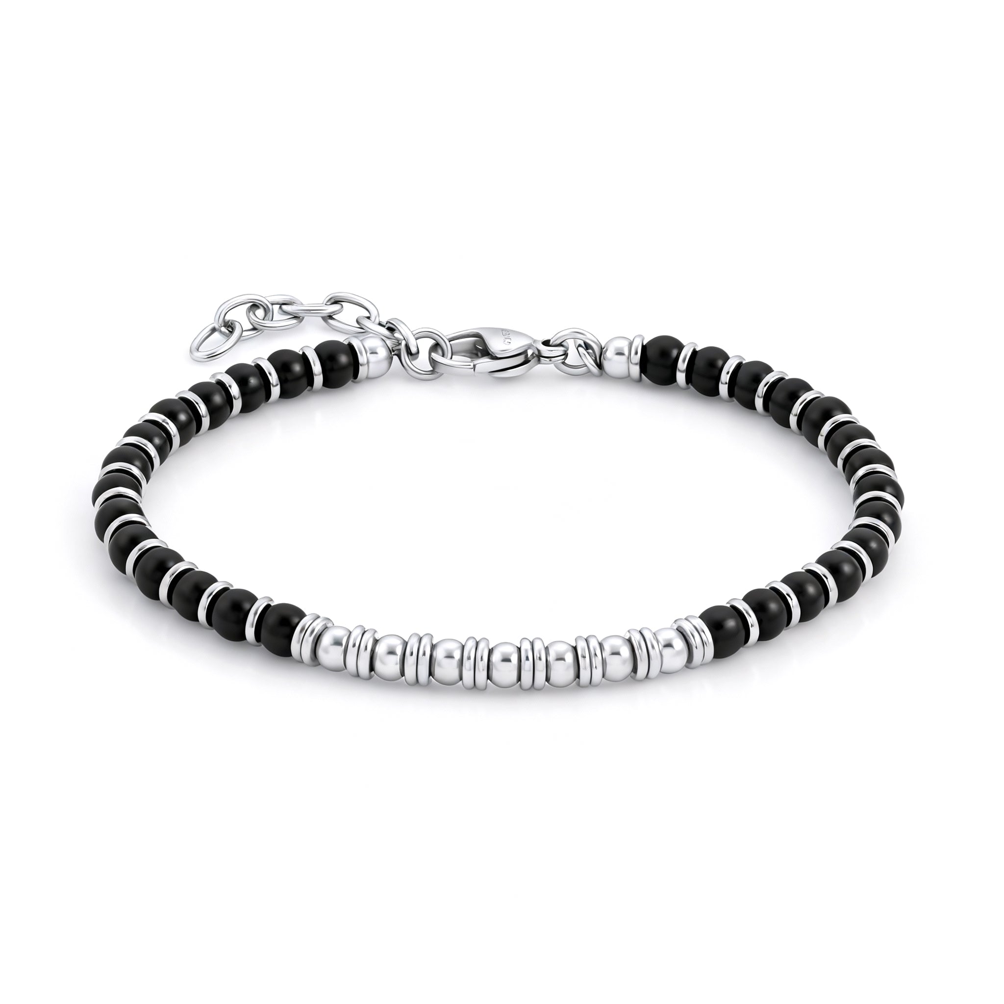 Nightfall Luxe Bracelet – Armoured Elegance | Men's Obsidian Jewelry